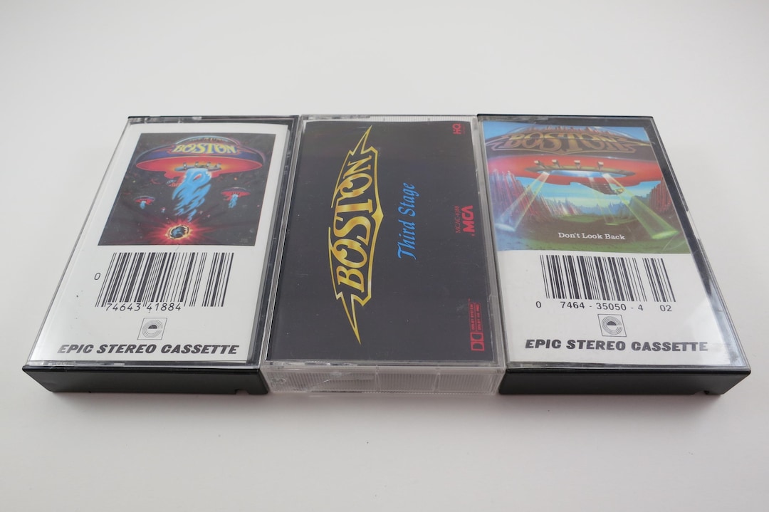 Vintage 1980s Boston Cassette Tape: Don't Look Back, Third Stage, Self ...