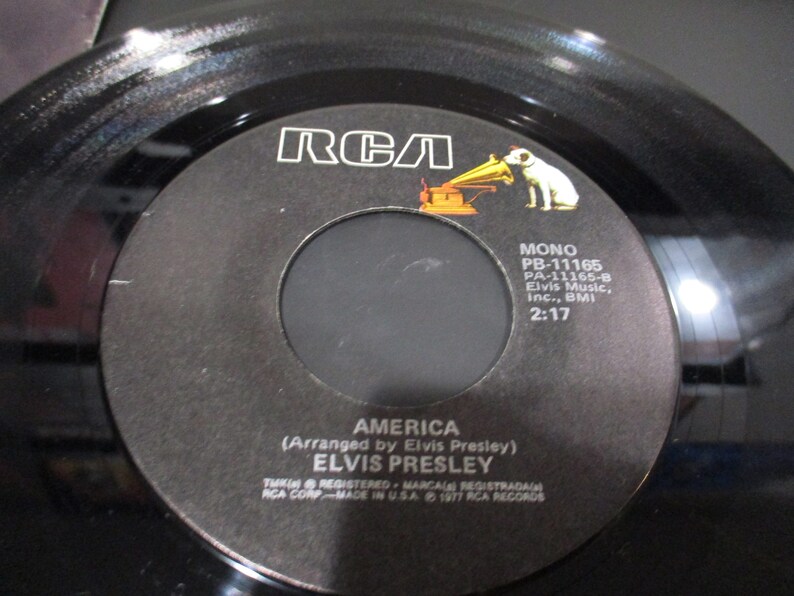 Vintage 1977 Elvis Presley "my Way" 45 RPM Vinyl Record - Etsy