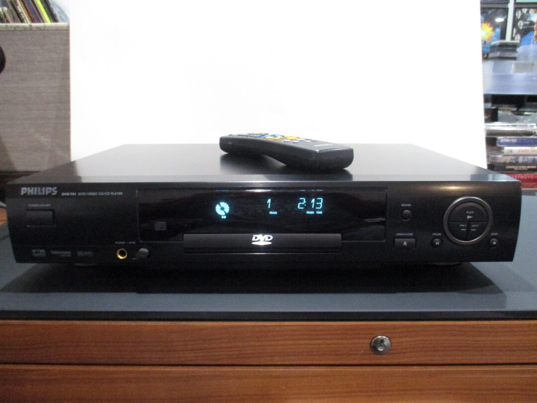 Vintage 2002 Philips DVD-751 Dvd/cd Player Works Perfect With Remote in Original Box - Etsy