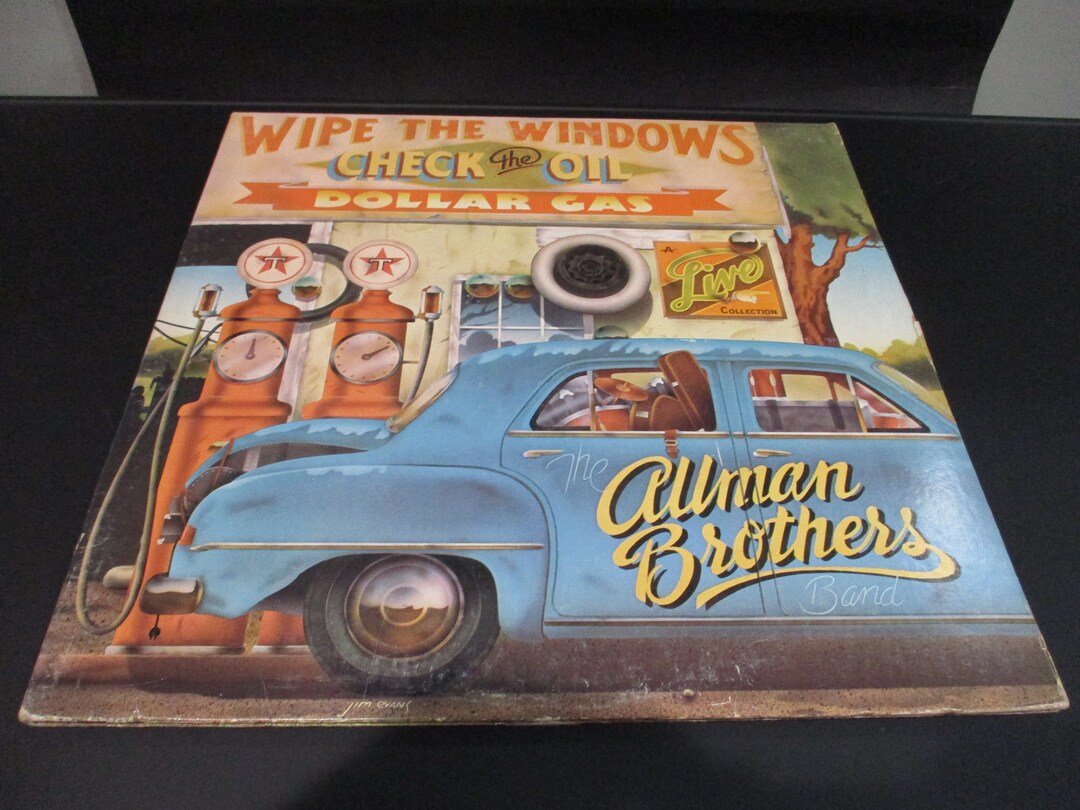 Vintage 1976 Vinyl LP Record the Allman Brothers Band Wipe the Windows ...