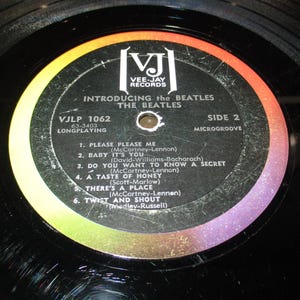 Vintage 1964 Vinyl LP Record Introducing the Beatles Vee Jay Records ...