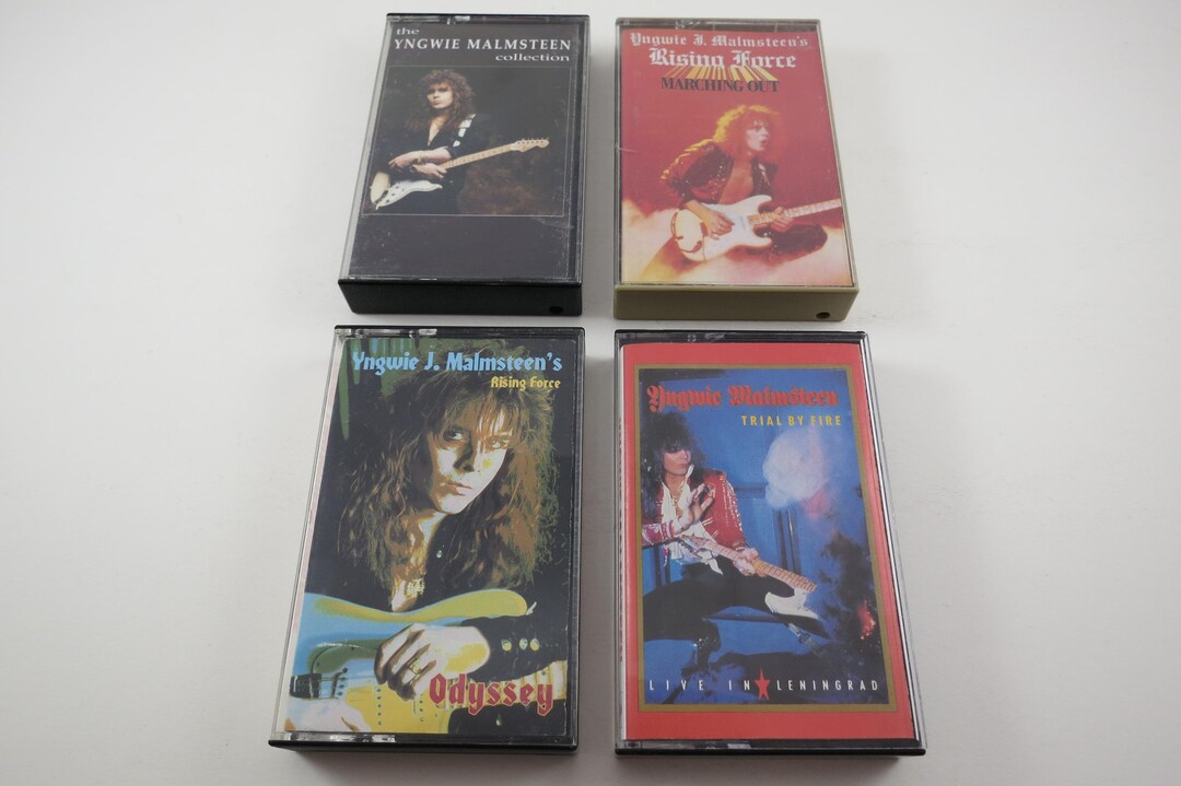 Vintage 1980's Yngwie Malmsteen Cassette Tapes Rising Force Marching ...