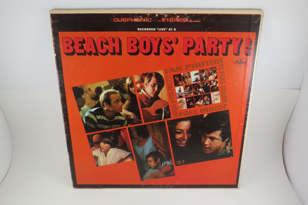 Vintage 1965 Beach Boys Party! Vinyl LP - Duophonic Stereo, Photo Cards ...
