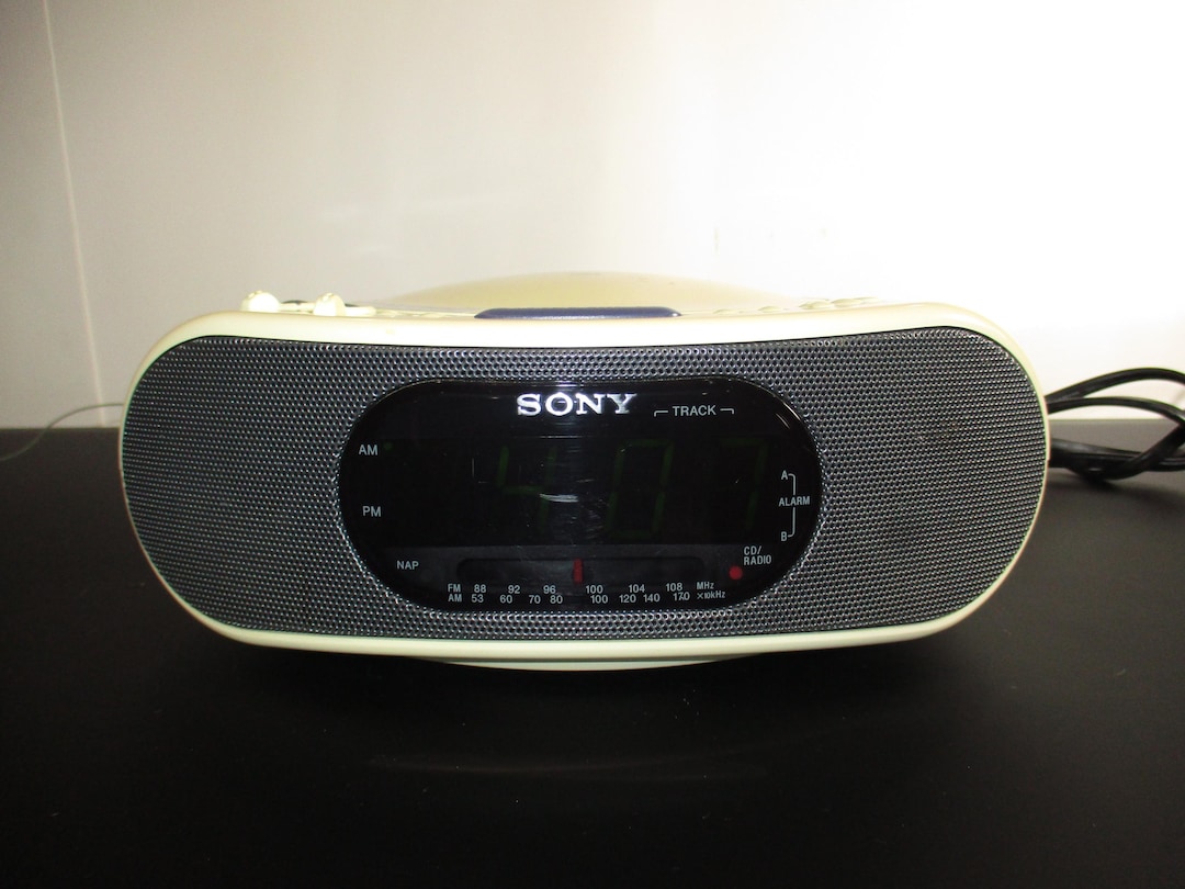 Vintage 1990's Sony Dream Machine Fm/am Alarm Clock CD Player Dual ...
