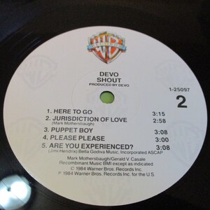 Vintage 1984 Vinyl LP Record Devo Shout Excellent Condition 70254 - Etsy