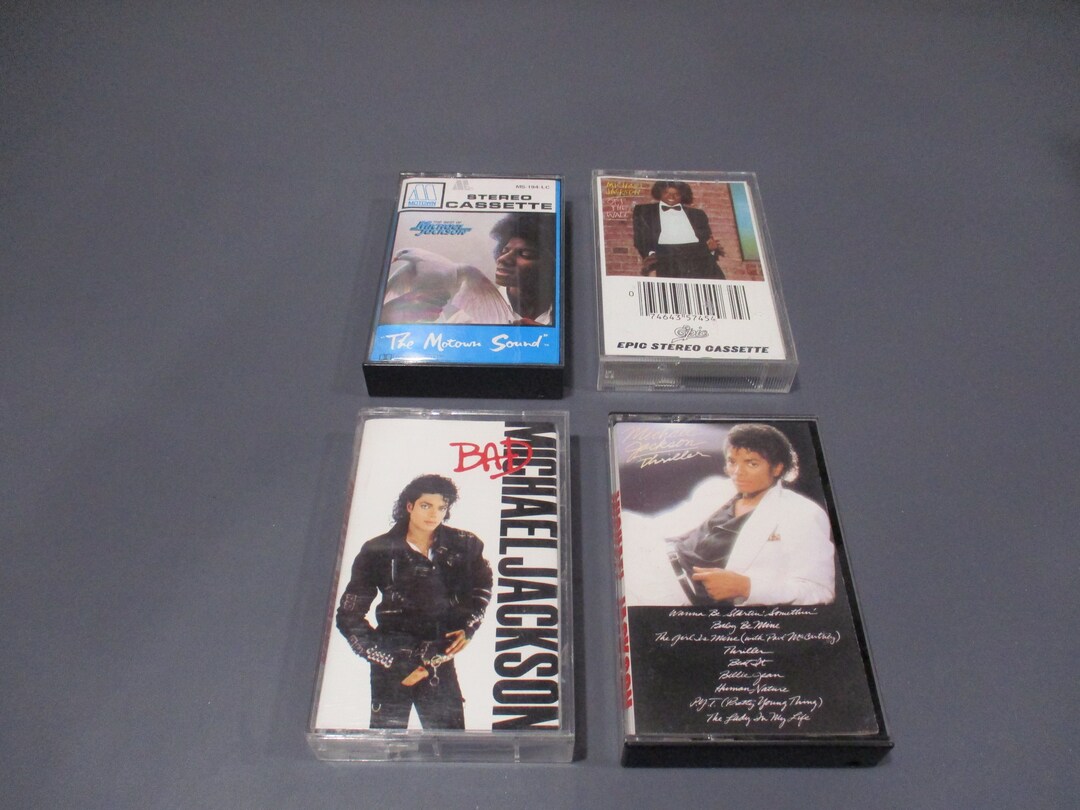 Vintage 1980's Michael Jackson Cassette Tapes Excellent Condition ...