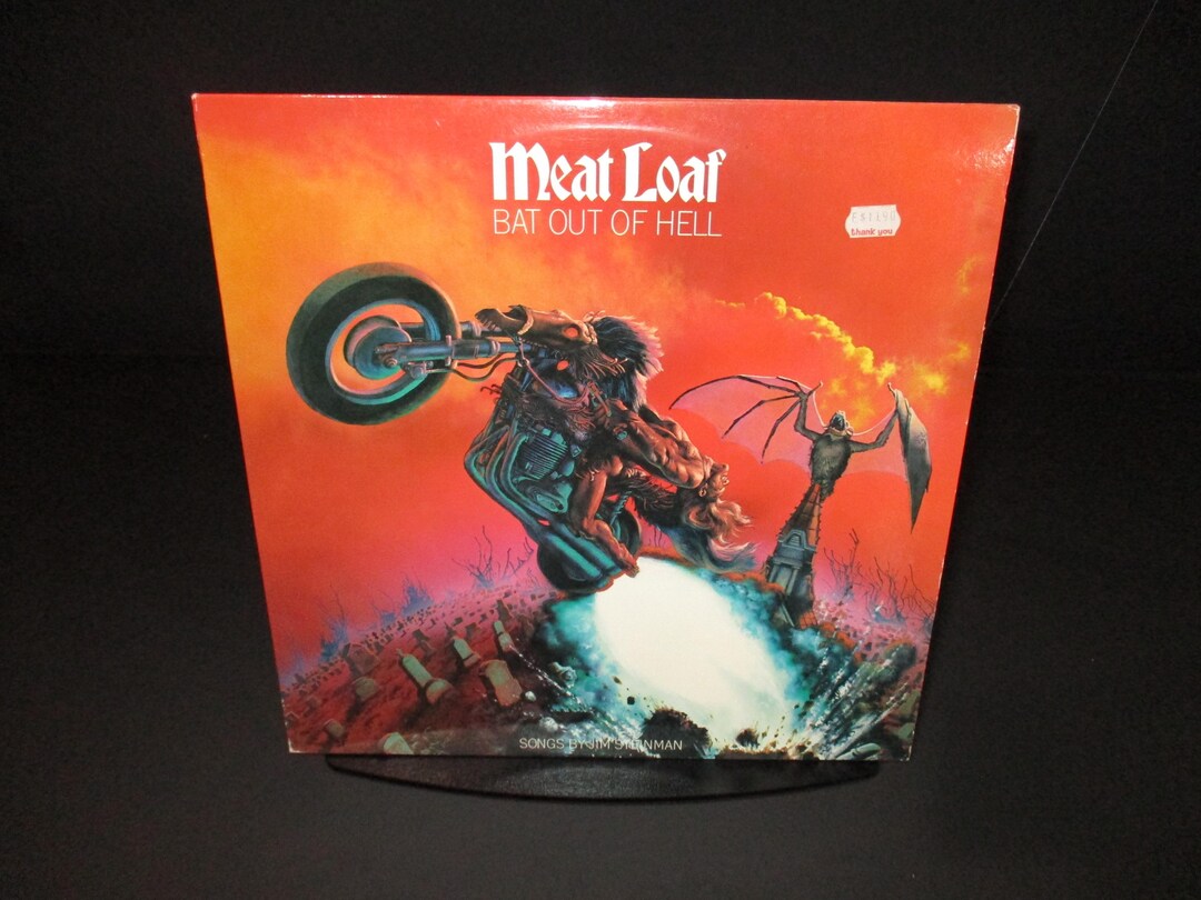Vintage 1977 Vinyl LP Record Meat Loaf Bat Out of Hell Excellent ...