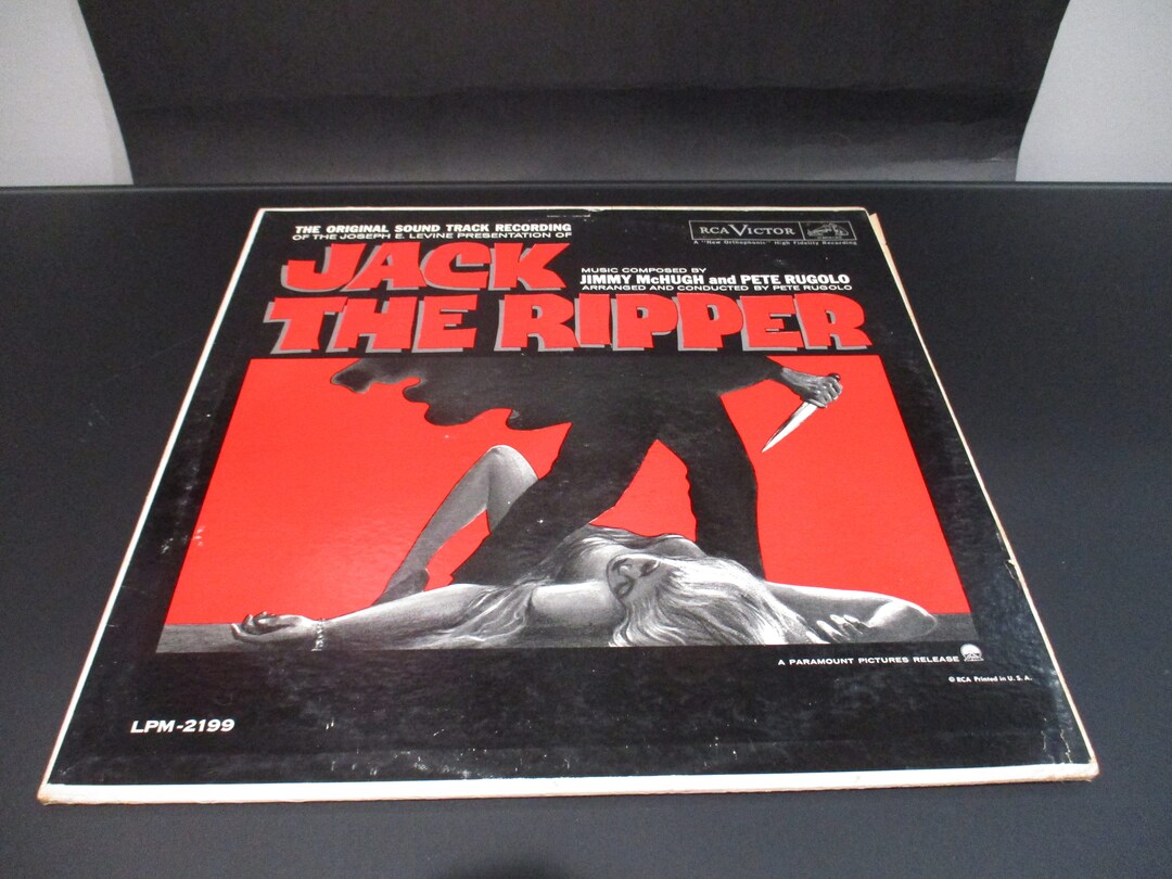 Vintage 1960 Vinyl LP Record Jack the Ripper Original Motion Picture ...