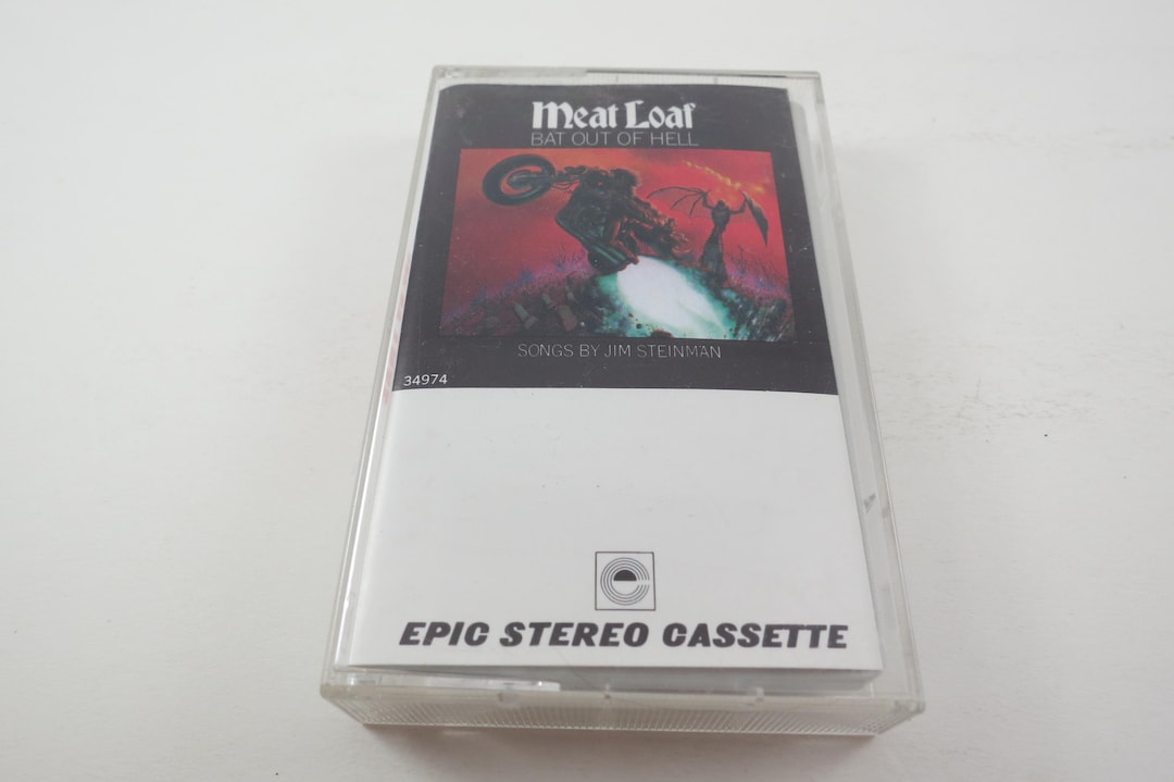 Vintage 1980's Meat Loaf Cassette Tapes Dead Ringer Bat Out of Hell Bat ...