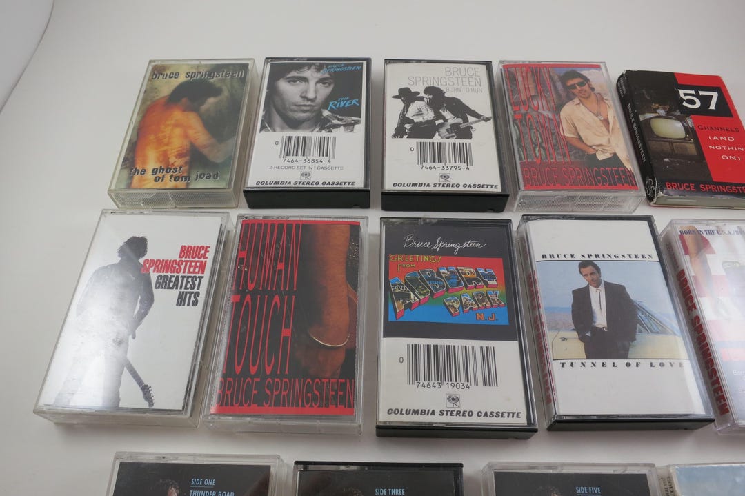 Vintage 1980's Bruce Springsteen Cassette Tapes Excellent Condition ...