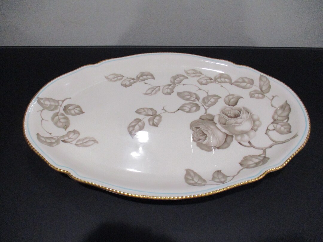 Vintage Castleton China Gloria Pattern 16 Inch Oval Serving Meat ...