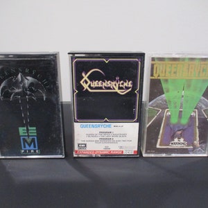 Vintage 1980's Queensryche Cassette Tapes Excellent Condition Empire Rage for Order the Warning ...