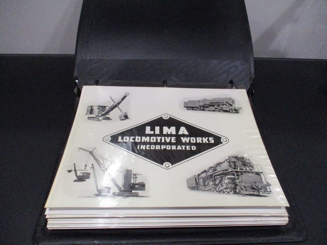 Fabulous Collection of 38 Original Lima Locomotive Works Black & White ...