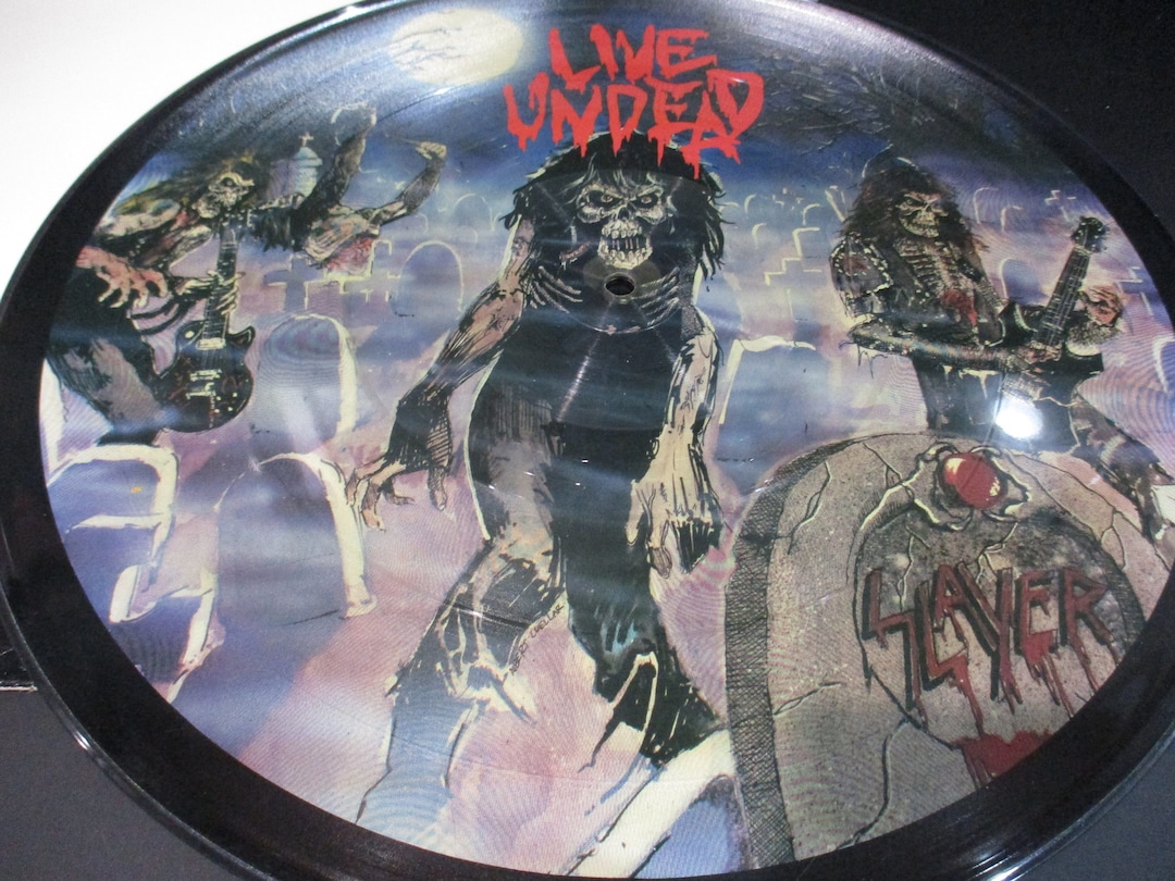 Rare 1985 Vinyl LP Record Slayer Live Undead Picture Disc Excellent ...