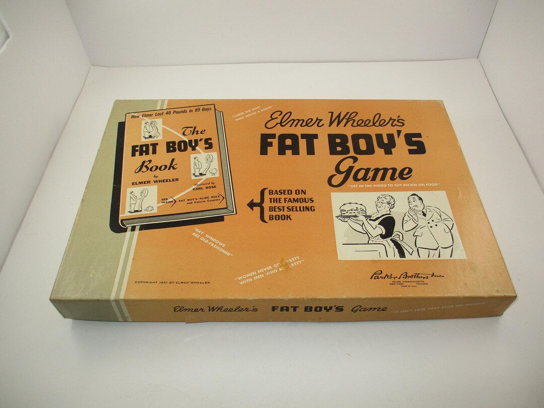 Vintage 1951 Elmer Wheeler's Fat Boys Game - Parker Brothers - Etsy