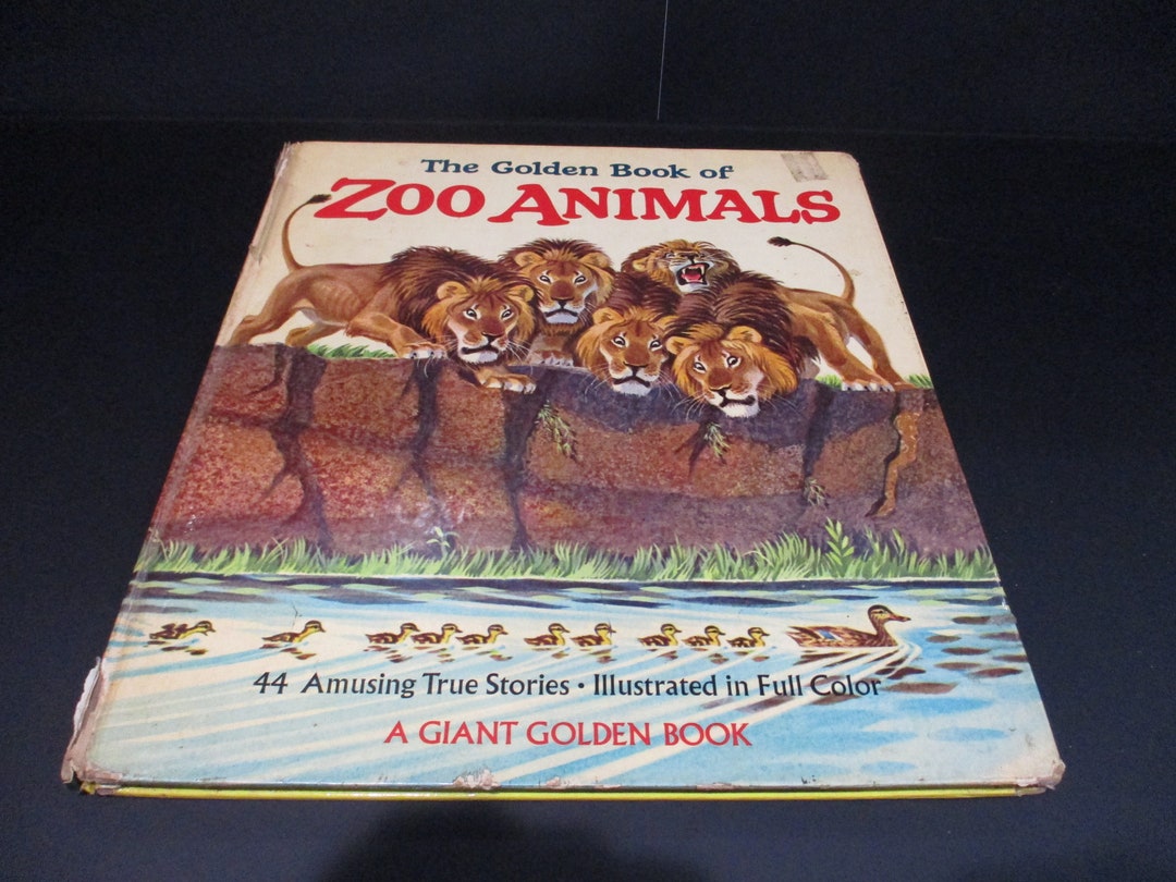 Vintage 1962 Giant Golden Book the Golden Book of Zoo Animals Very Good ...