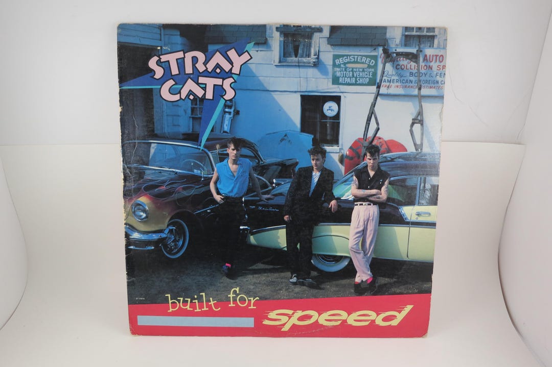Vintage 1982 Stray Cats Vinyl LP - Built for Speed - Etsy