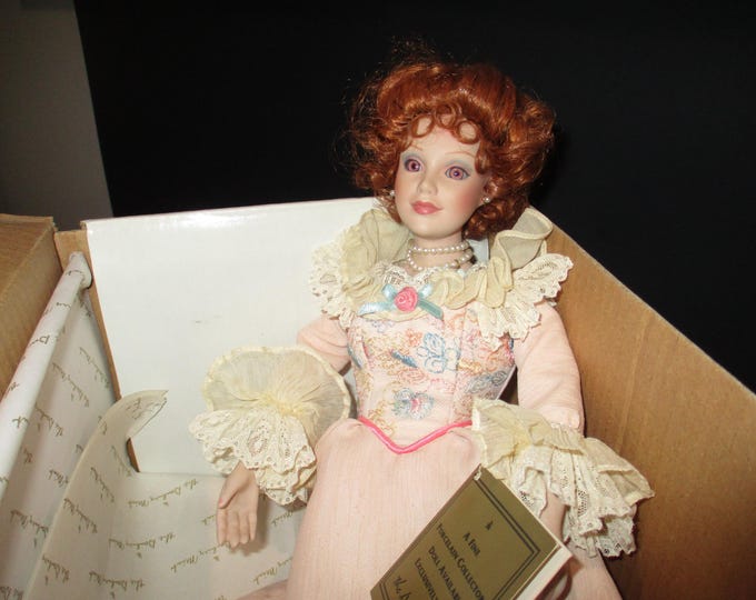 Vintage Danbury Mint Emma Doll in Original Box With Chaise Accessory ...