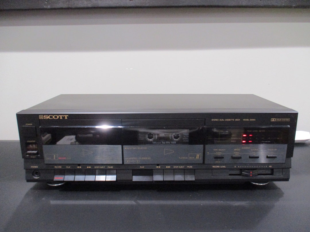Vintage 80's Scott Stereo Double Cassette Deck Model DD660 Works ...