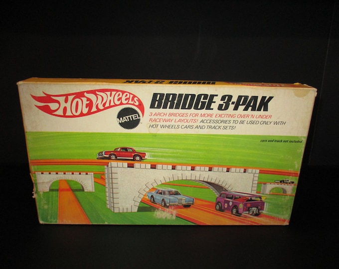 Vintage 1969 Mattel Hot Wheels Bridge 3 Pack New in Original Box Never ...