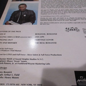 Vintage 1985 Vinyl Lp Hip Hop Record UTFO Self Titled Excellent ...