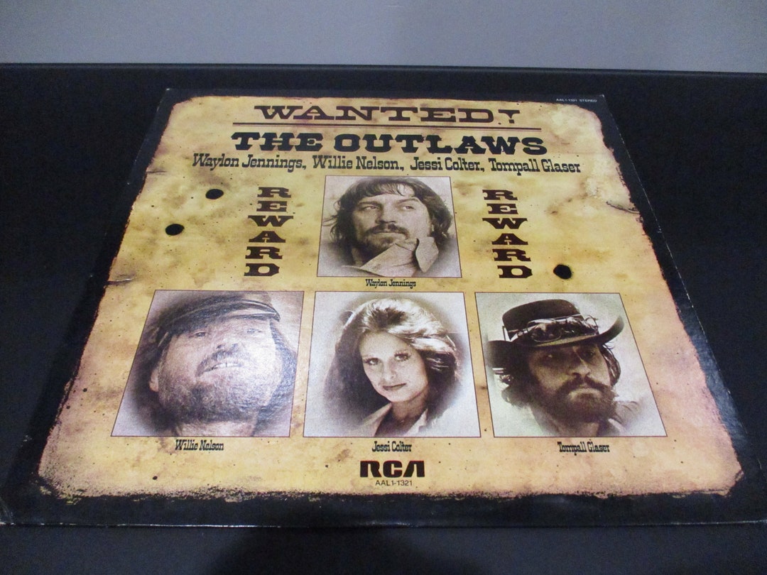 Vintage 1978 Vinyl LP Record Wanted the Outlaws Waylon Jennings Willie Nelson More Very Good ...