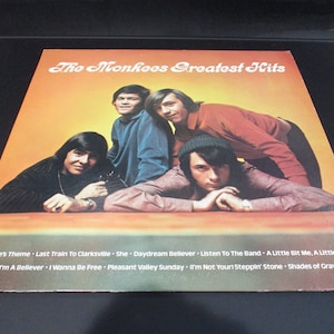 Vintage 1982 Vinyl LP Record the Monkees Greatest Hits Excellent ...