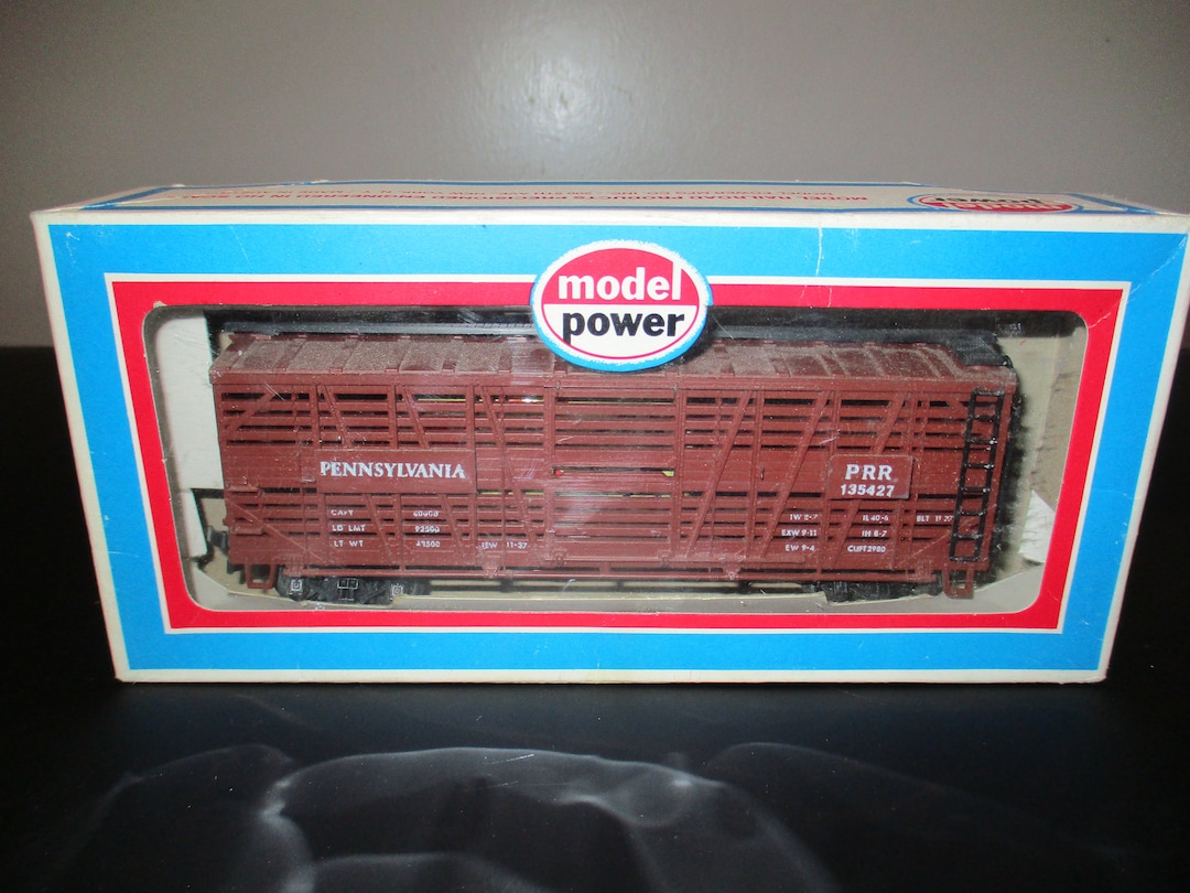 Vintage Model Power Trains HO Scale Pennsylvania Railroad Cattle Car ...