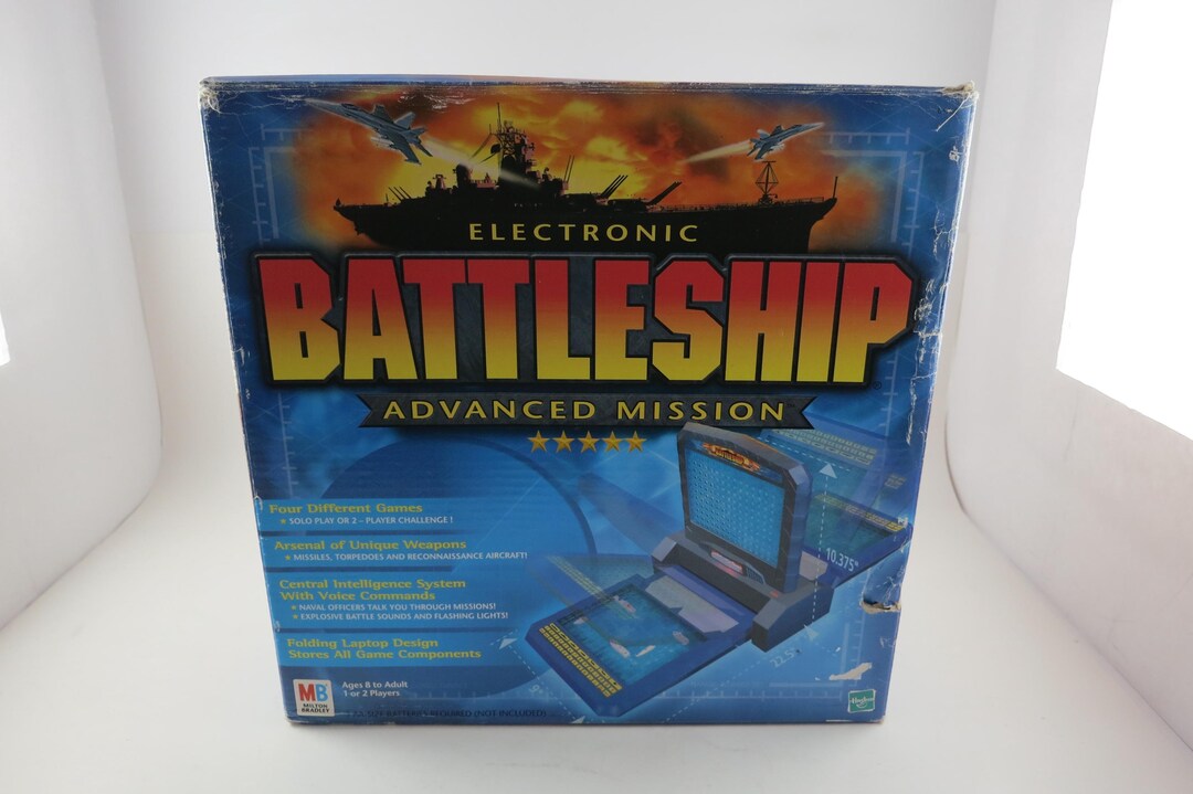 Vintage 2000 Electronic Battleship Advanced Mission Game Complete Ready ...