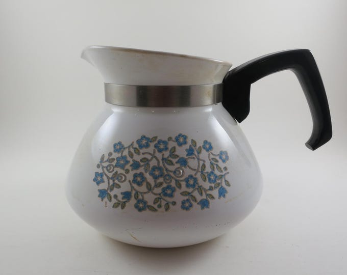 Vintage Corning Ware Tea Pot, 6 Cup Blue Heather Pattern - Etsy
