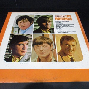 Vintage 1966 Vinyl LP Record the Animals the Best of the Animals Mono ...