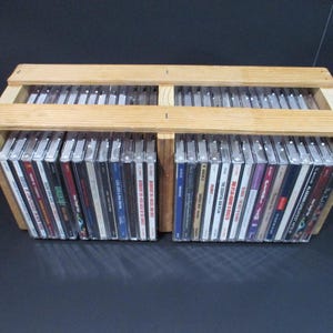Vintage Napa Valley Wooden CD Crate Holder up to 29 Discs Excellent ...