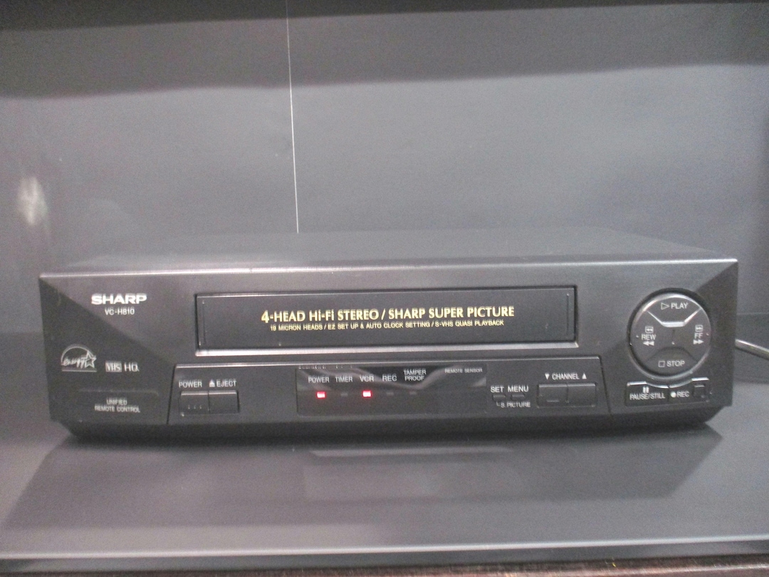 Vintage Sharp VC-H810 VHS Player VCR Super Sharp Picture Works Perfect ...