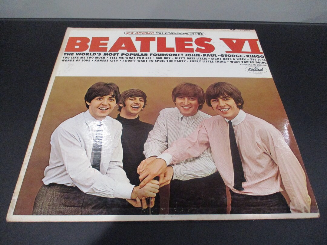 Vintage 1965 Vinyl LP Record Beatles VI the Beatles Excellent Condition ...