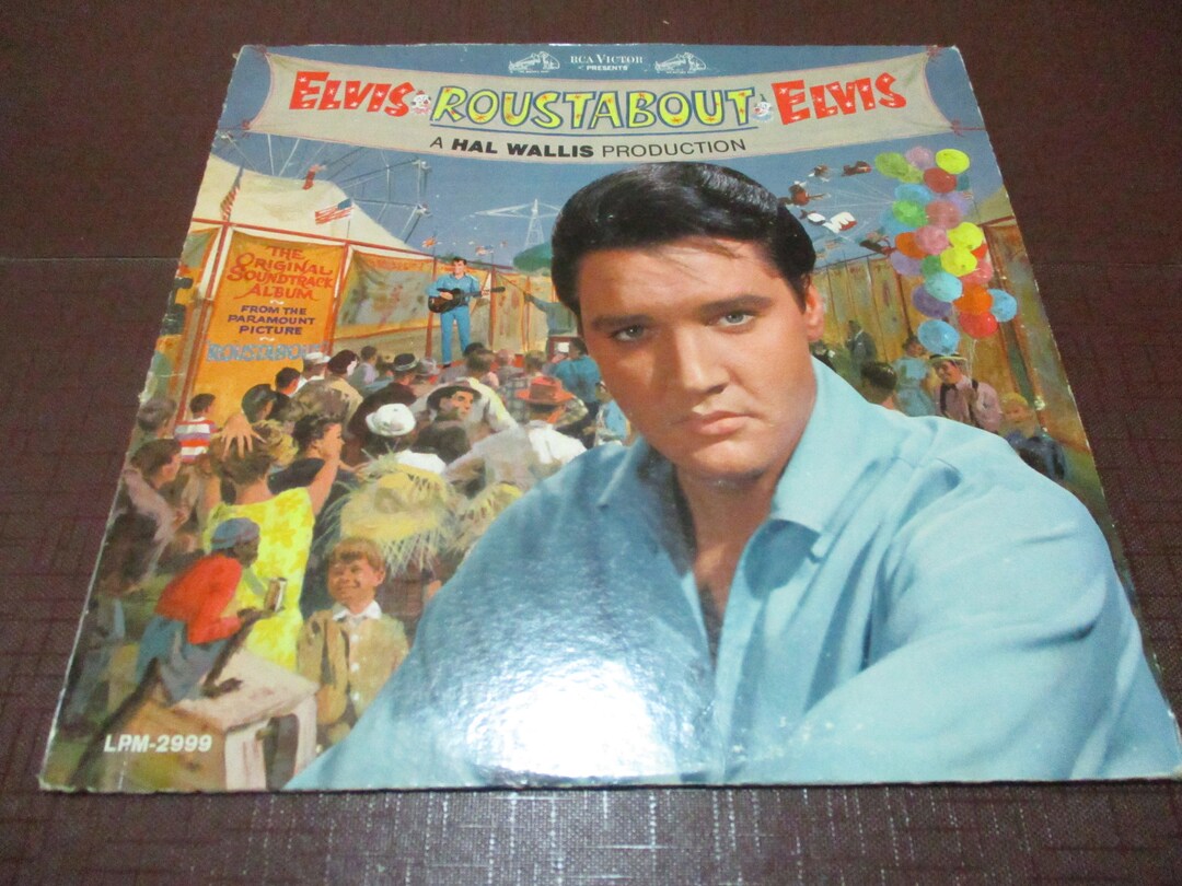 Vintage 1965 LP Record Elvis Presley Roustabout Soundtrack Original ...