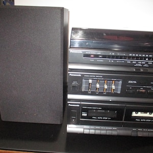 Vintage Panasonic Compact Audio System Record Player Dual Cassette ...