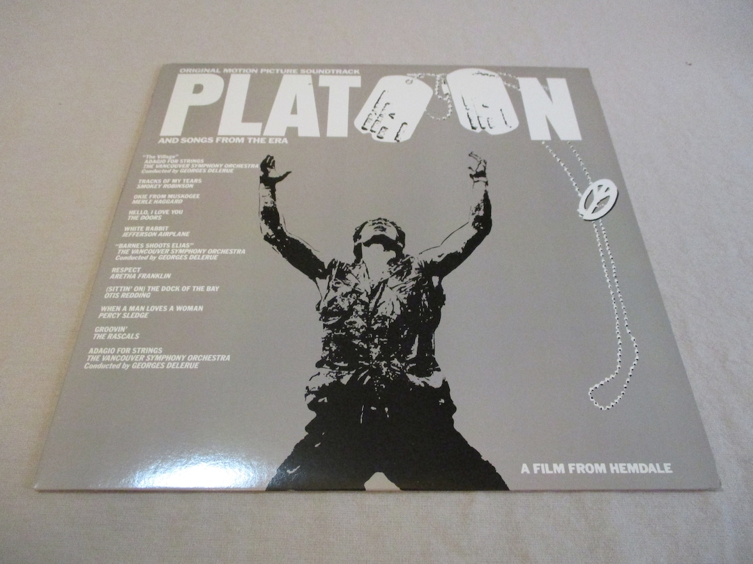 Vintage 1986 Vinyl LP Record Platoon Original Motion Picture Soundtrack ...