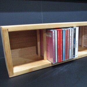 Vintage 1992 Deluxe Napa Valley Wooden CD Crate Holder up to 44 Discs ...