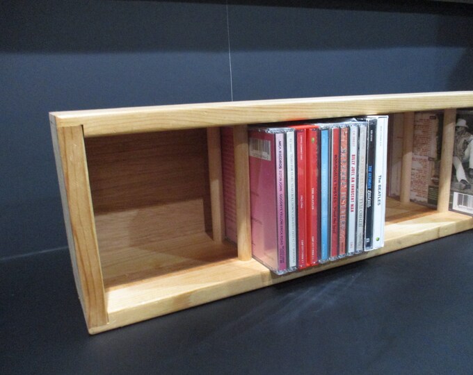 Vintage 1992 Deluxe Napa Valley Wooden CD Crate Holder up to 44 Discs ...