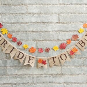 BRIDE TO BE / Miss to Mrs Burlap Banner Fall Wedding - Etsy