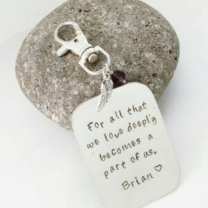 Memorial Keychain Keepsake Gift for Loss of Loved One - Etsy