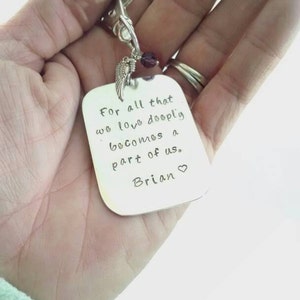 Memorial Keychain Keepsake Gift for Loss of Loved One - Etsy