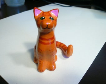 Polymer clay cat | Etsy