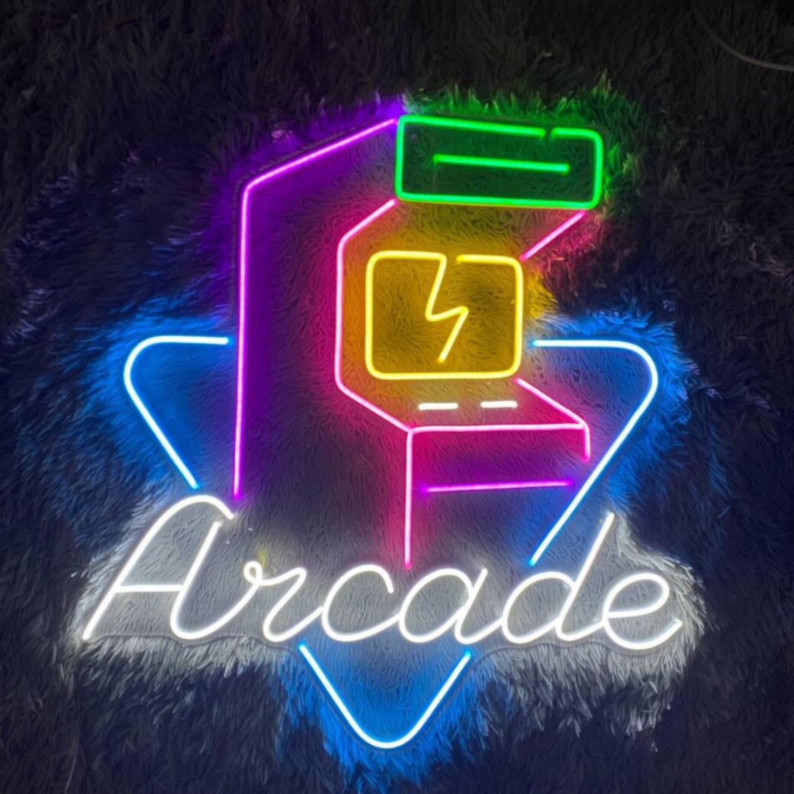 Arcade Neon Sign Arcade Led Sign Home Decor Custom Neon - Etsy