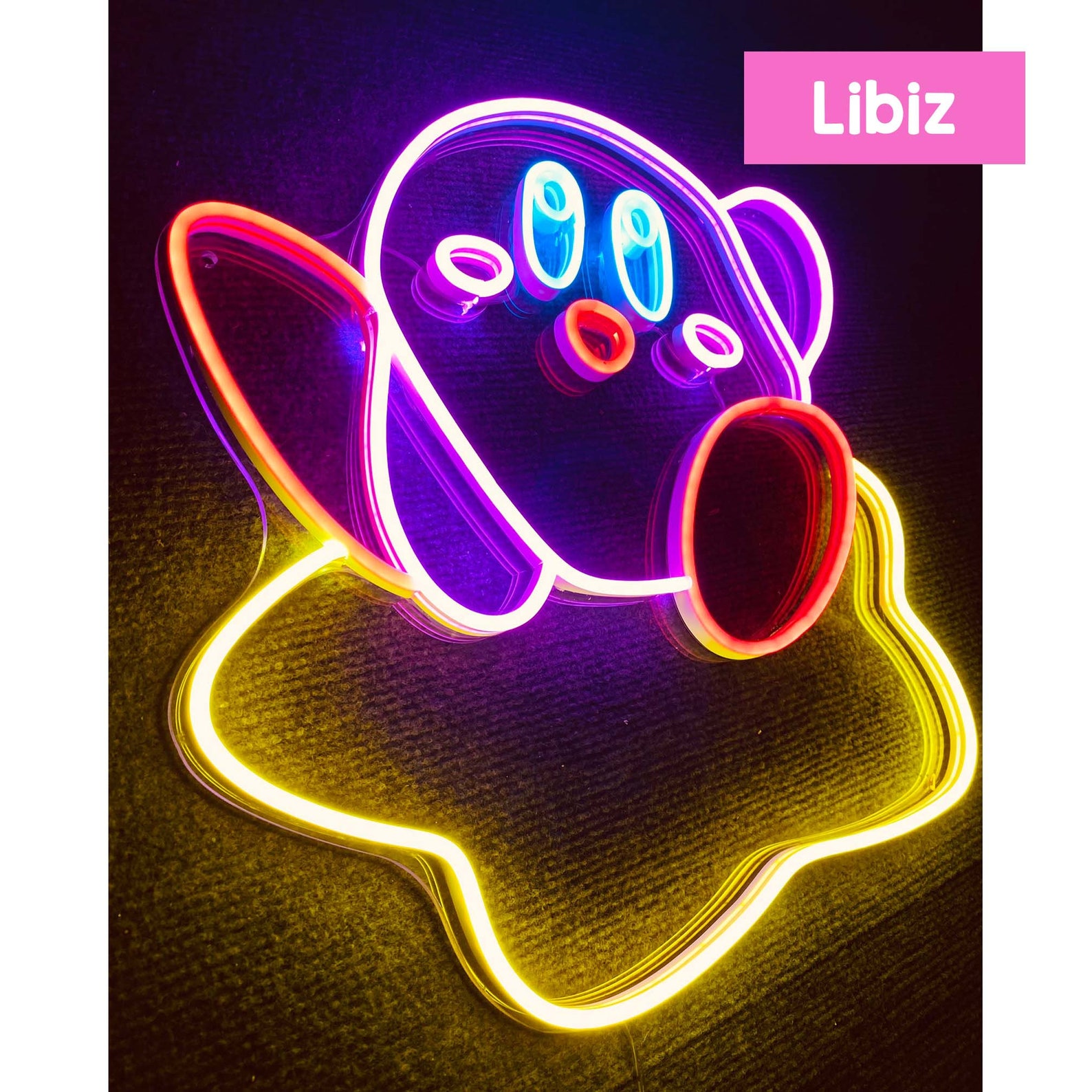 Kirby Neon Sign Kirby Led Signs Neon Sign Bedroom Neon Sign - Etsy