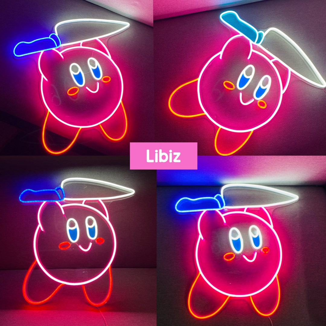 Kirby Knife Neon Sign / Custom Kirby Neon Sign / Kirby Neon - Etsy