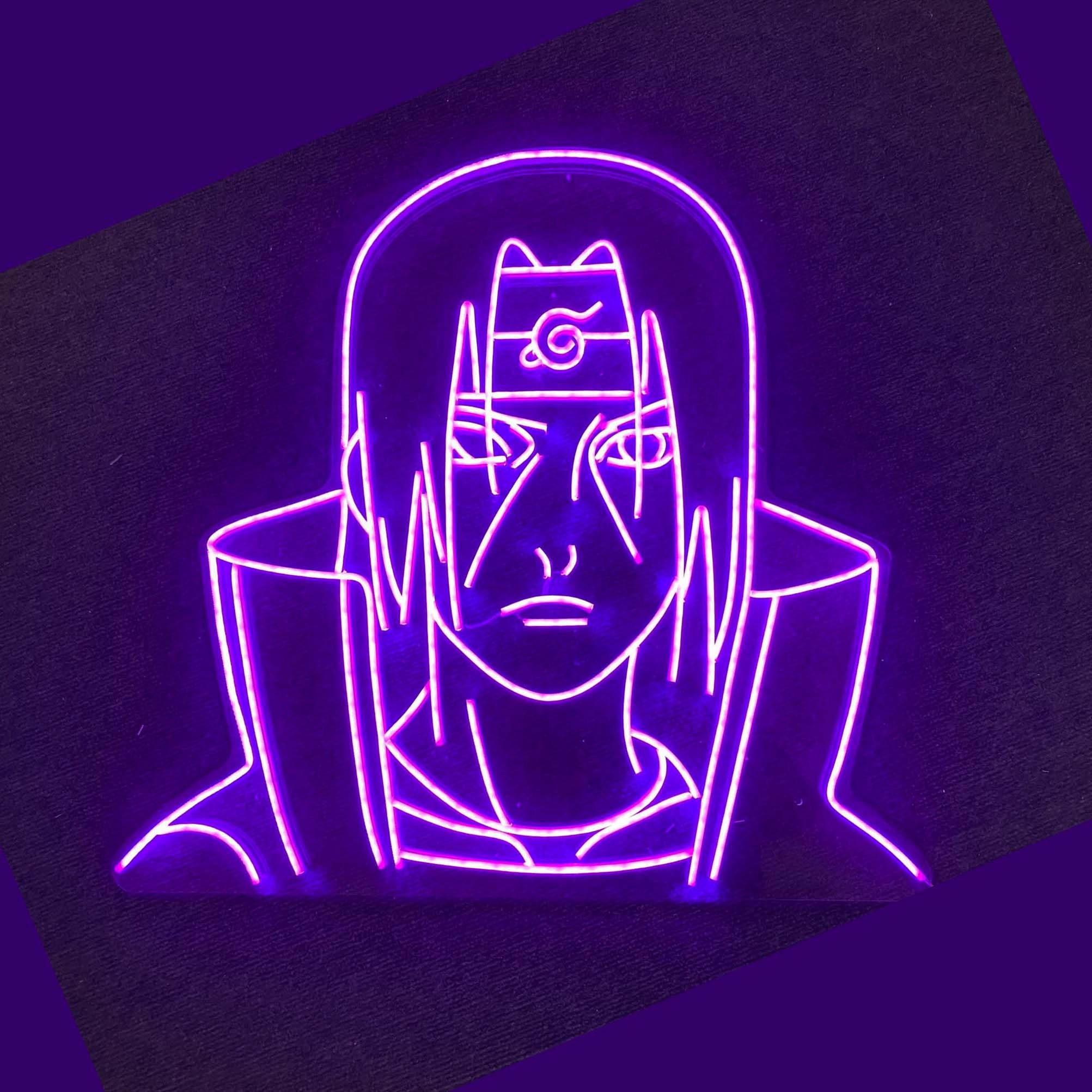Itachi Uchiha Acrylic Neon Signs Custom Anime Led Neon Sign/ | Etsy UK