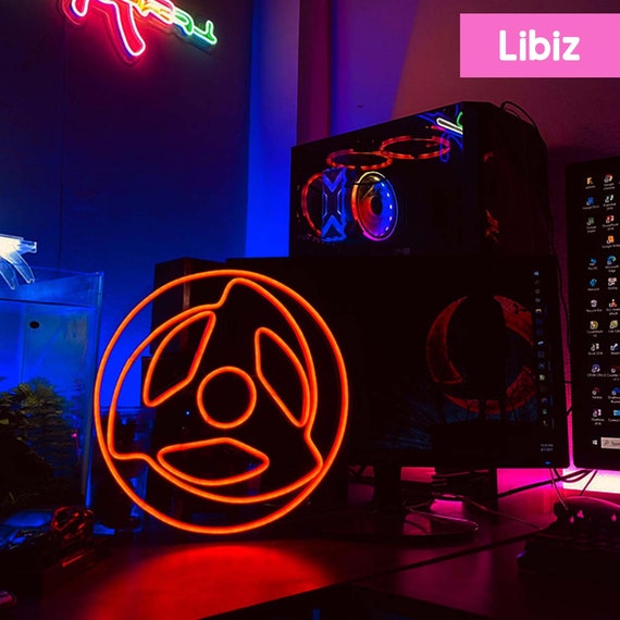 Japanese led lights Sharingan neon sign/ Anime neon sign wall decor ...