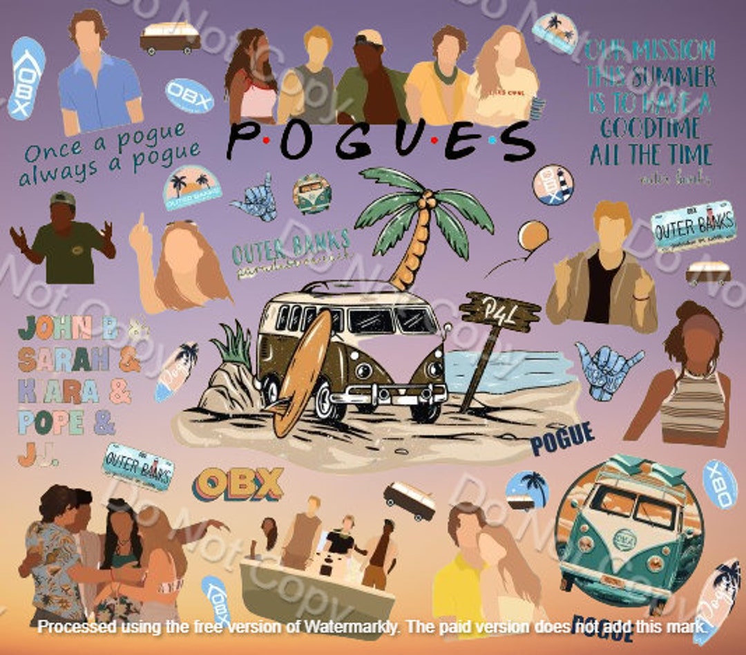 Pogue Life Seamless File, OBX PNG, Woogity, Outer Banks Tumbler Wrap ...