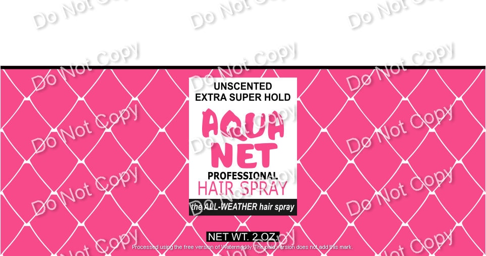 Aqua Net Hairspray Pink Tumbler Wrap (digital Download) - Etsy